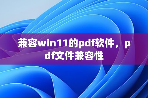 兼容win11的pdf软件，pdf文件兼容性 - 4425教程网