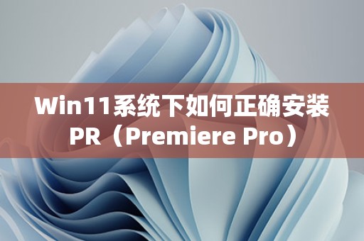 Win11系统下如何正确安装PR（Premiere Pro） - 4425教程网