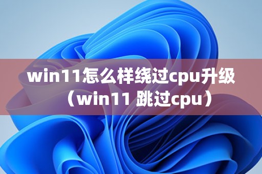 win11怎么样绕过cpu升级（win11 跳过cpu） - 4425教程网