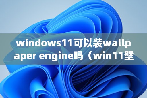 windows11可以装wallpaper engine吗（win11壁纸软件） - 4425教程网