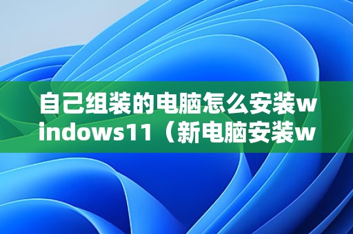 自己组装的电脑怎么安装windows11（新电脑安装win11） - 4425教程网
