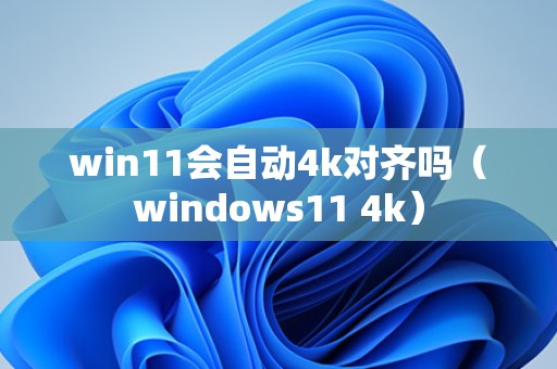 win11会自动4k对齐吗（windows11 4k） - 4425教程网