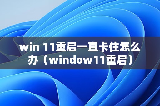 win 11重启一直卡住怎么办（window11重启） - 4425教程网