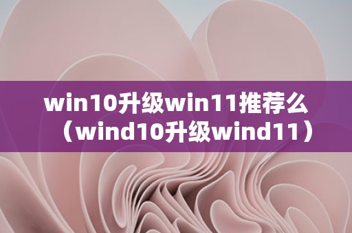 win10升级win11推荐么（wind10升级wind11） - 4425教程网